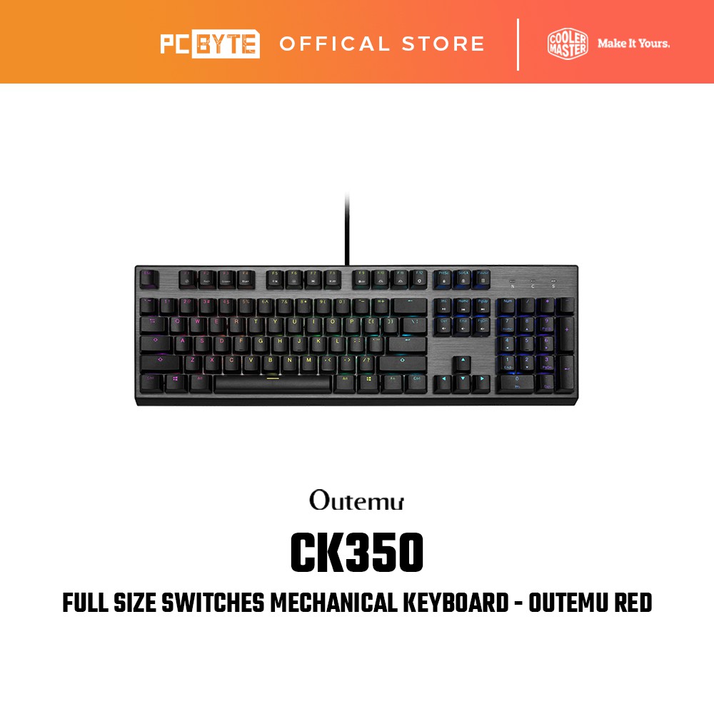 Cooler Master CK350 CK-350 RGB Full Size Durable Mechanical Gaming ...