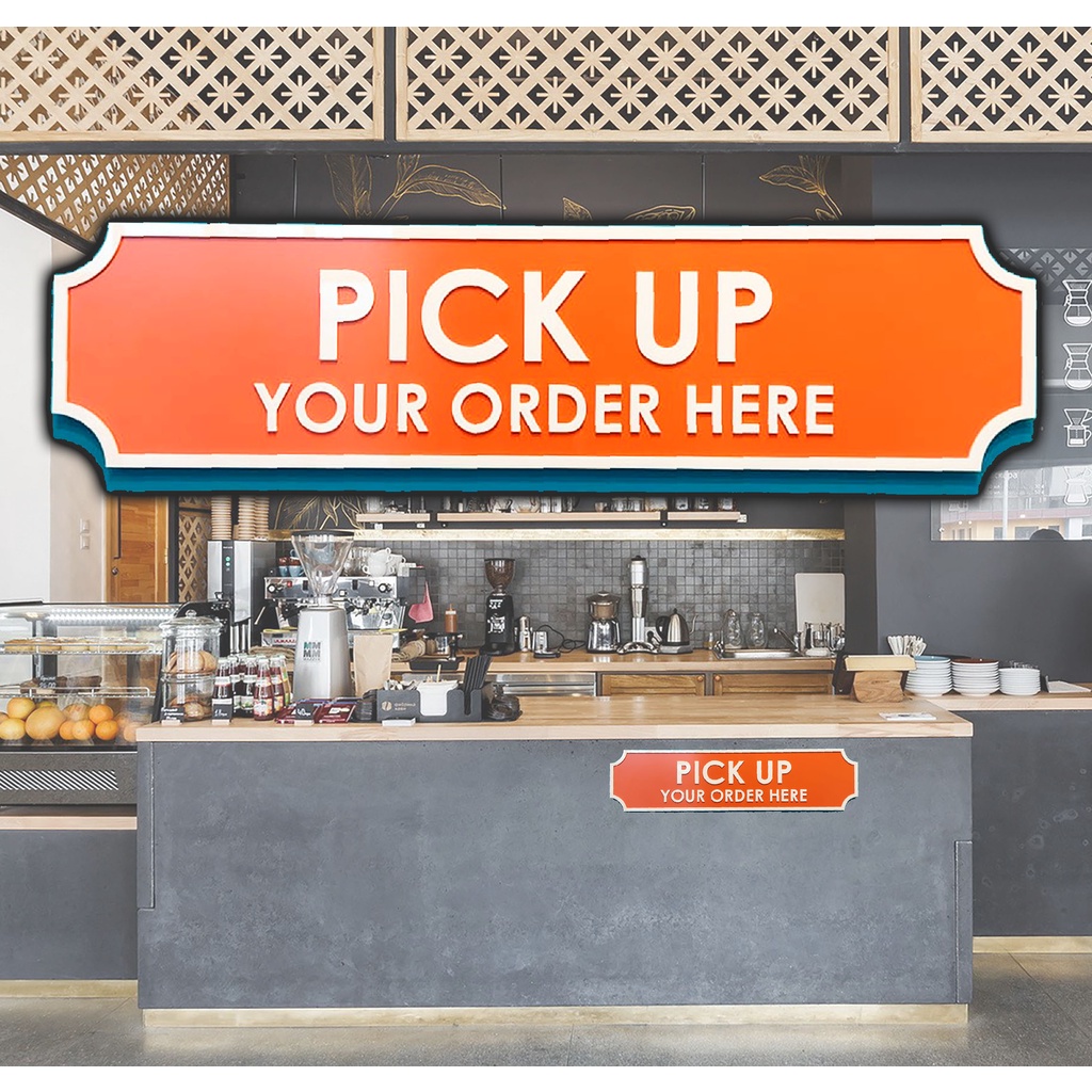 Order here - pay here - Pick Up Here -custom made sign-Vintage Design ...