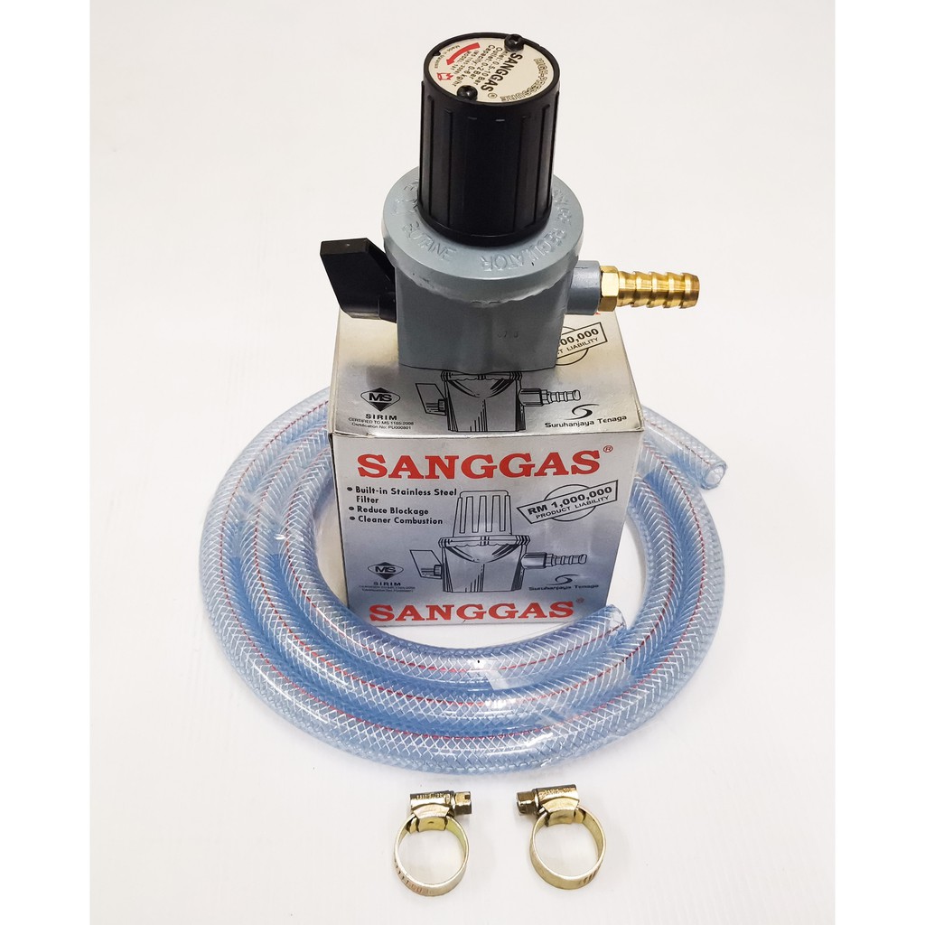 Sanggas High Pressure Gas Regulator Set 1.5m (150cm) | Kepala Gas ...