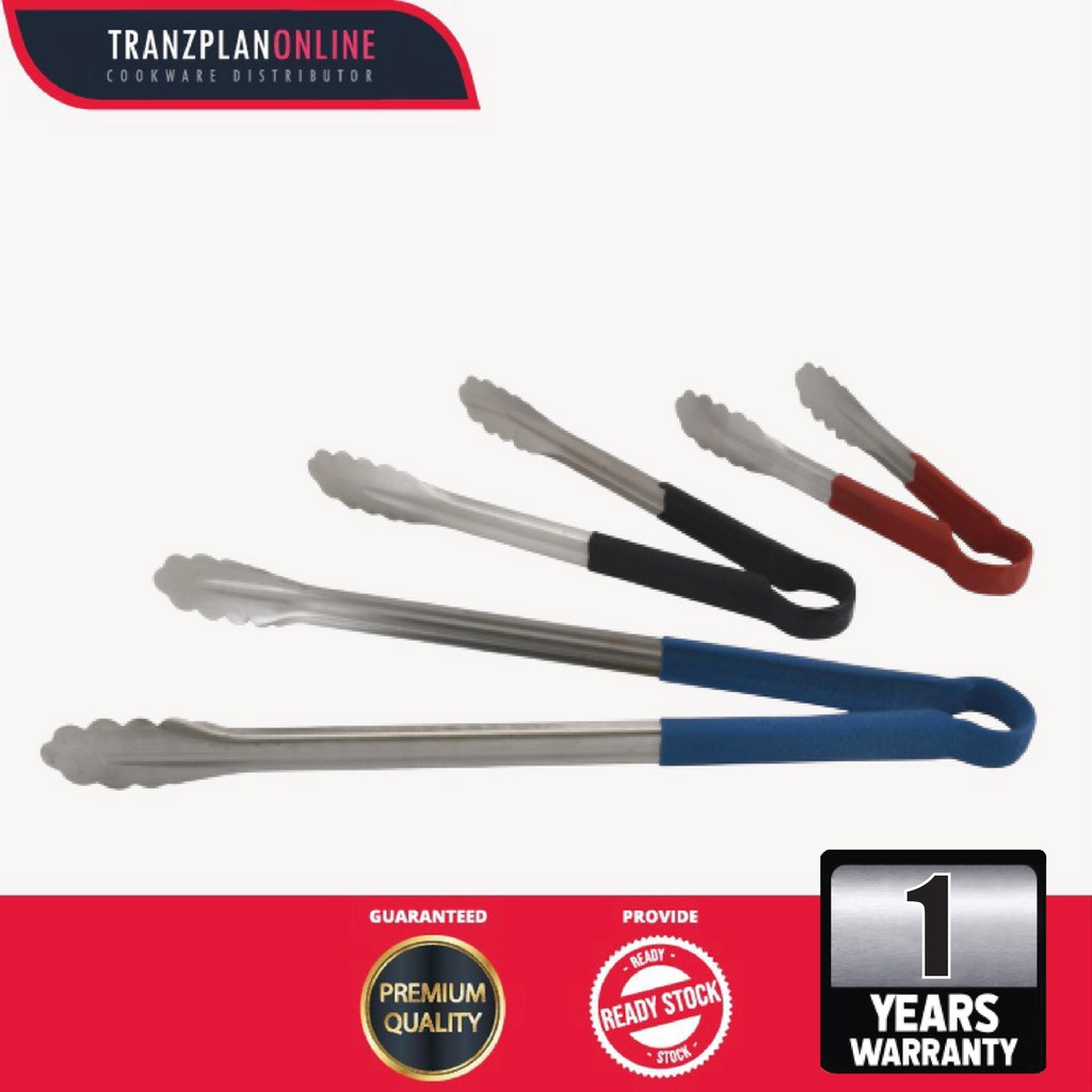 QWARE Stainless Steel Food Tong with Non-slip Handle Kitchen Tong ...