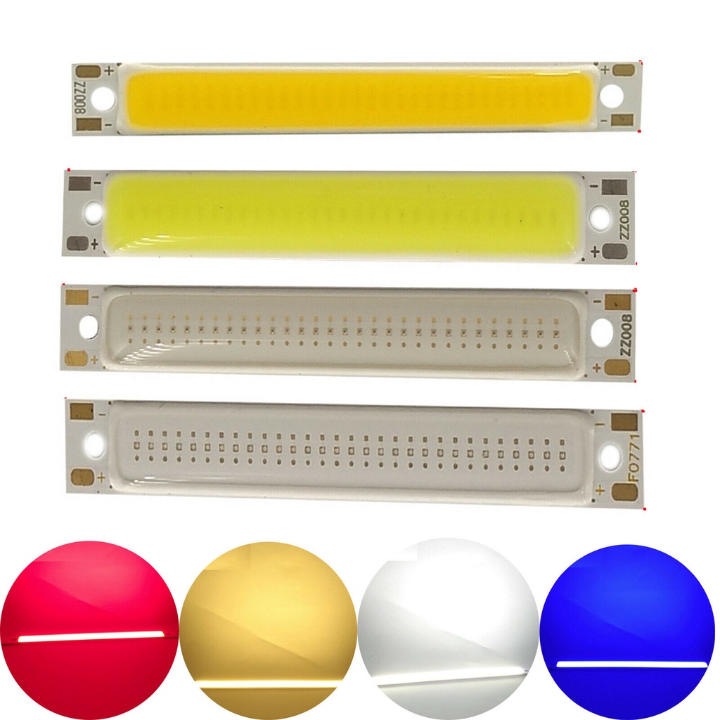 8mm x 60mm LED COB Bar Light Bulb 3W DC 3V COB Strip Auto Lamp Car DRL Lights DIY Home Work ...