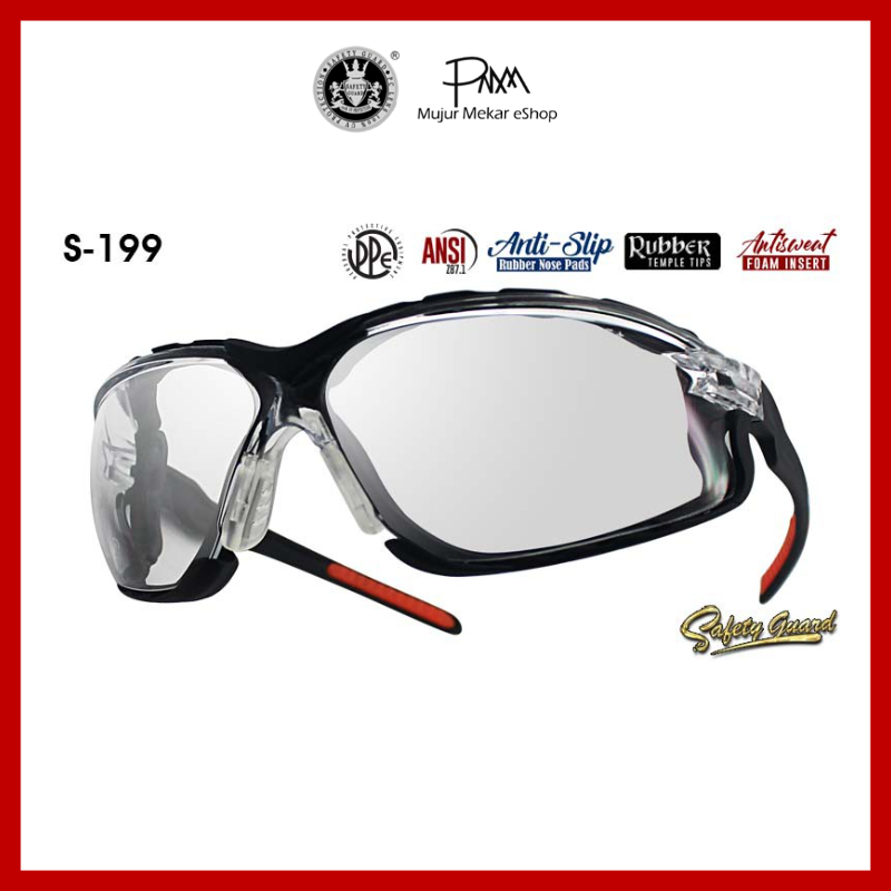 SAFETY GUARD SAFETY GLASSES/ EYE PROTECTION (S-199) - 100% UV & HIGH ...