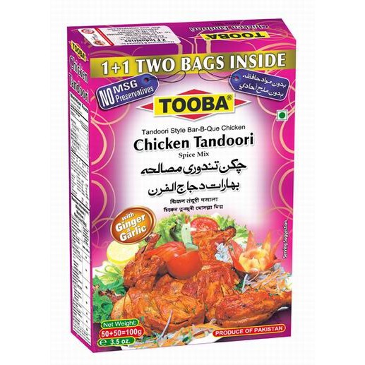 *FREE 1 EXTRA PACK* TOOBA Chicken Tandoori Spice Mix With Ginger ...