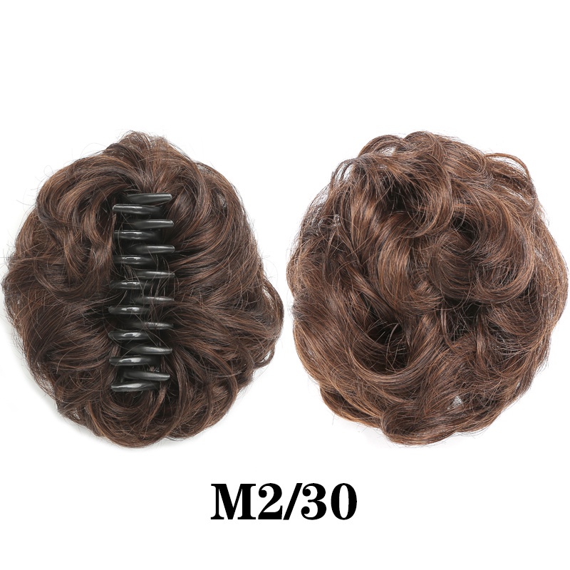 Messy Bun Elastic/ Claw Clip in Curly Chignon Hair HairPiece for Women ...