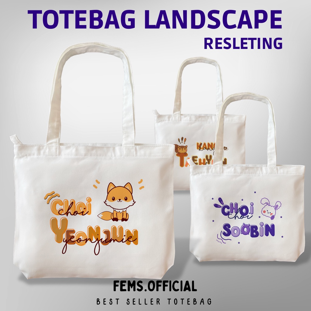 Contemporary Aesthetic Canvas Tote bag KPOP TXT Totebag Canvas TXT KPOP Zipper Cover | Shopee ...