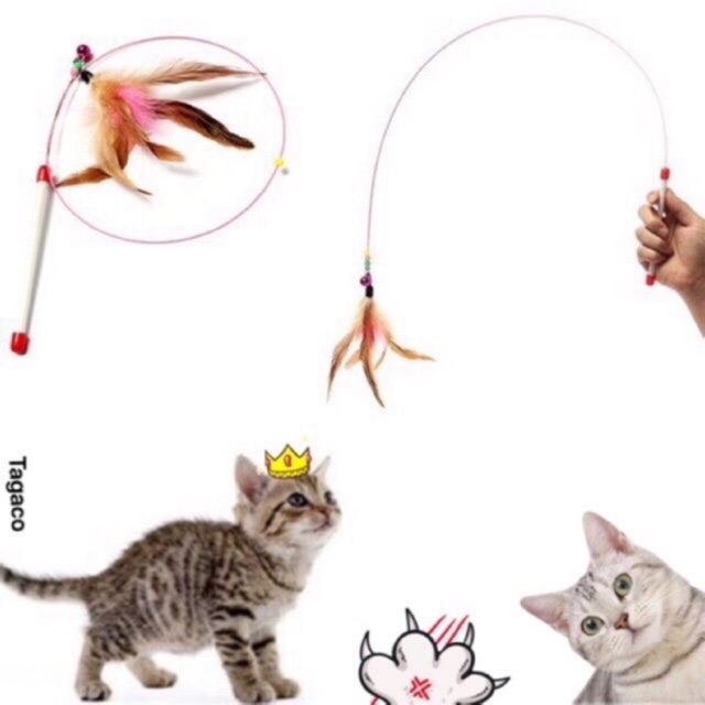 (wholesale) Fishing rod toy for cats | Shopee Malaysia