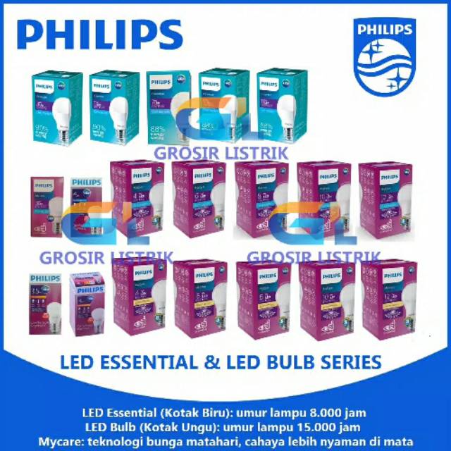 Philips led essential lights and led bulb series | Shopee Malaysia