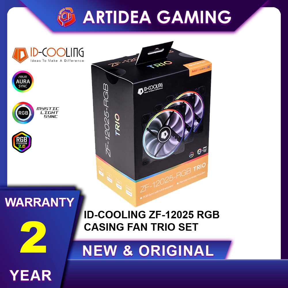 ^ ID-COOLING ZF-12025 RGB CASE FAN TRIO SET - IDC-ZF-12025-RGB | Shopee ...