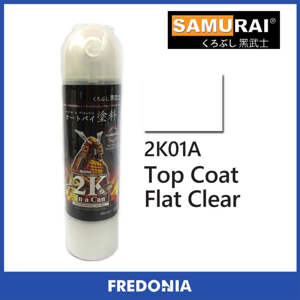 Samurai Spray Paint Flat Clear 2K Coating 2K01A Cat Motor & Kereta ...