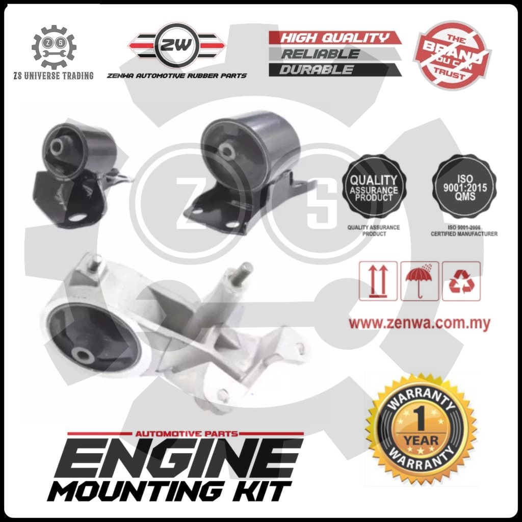 ZW Perodua Kelisa / Kenari Manual Engine Mounting Kit Set | Shopee Malaysia