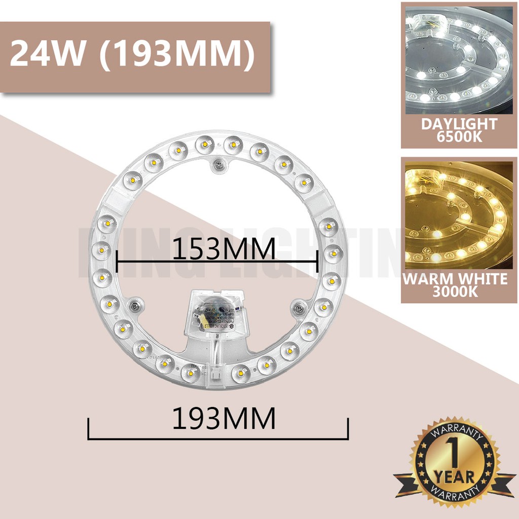 LED Magnet Light 18W 24W 36W 48W Module Circular Ring Down Lights Tube ...
