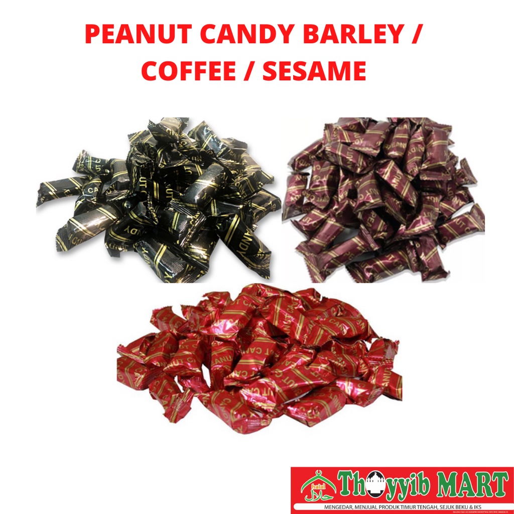 PEANUT CANDY BARLEY (ORI) // COFFEE// SESAME (KACANG TUMBUK ARAB) [250G ...