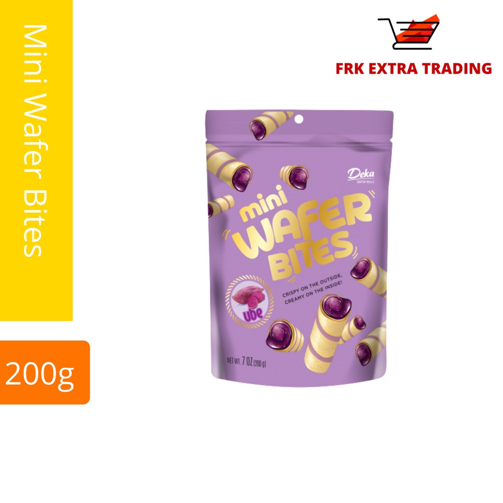 Deka Mini Wafer Bites 200g (Ube/Durian/Choco Choco/Matcha) | Shopee ...