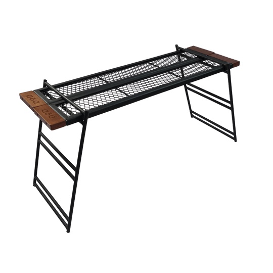 DoD Tequila Rack (Black) - Outdoor Camping Iron Table and Storage Rack ...