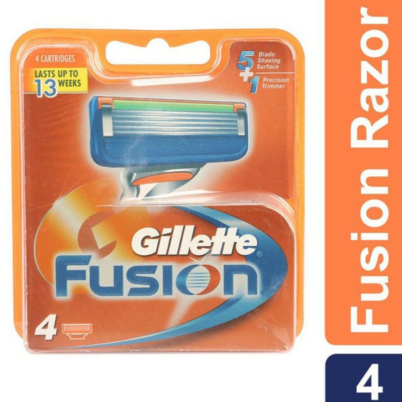 Gillette Fusion Fusion5 Men Refill Replacement Razor Blade Cartridge 4 ...