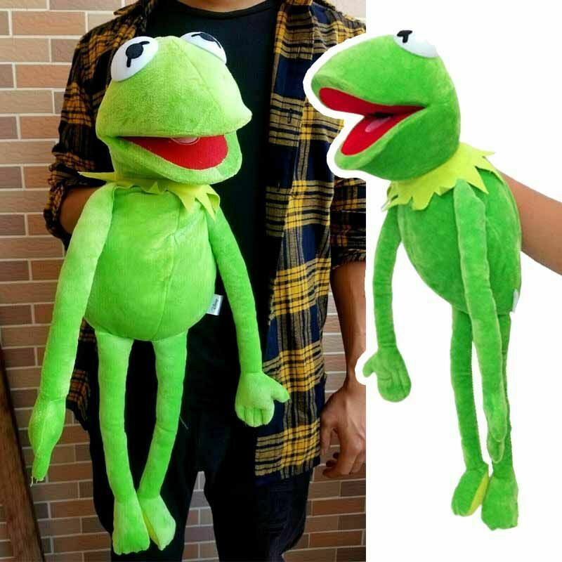 60cm Kids Frog Doll Big Full Body Sesame Street Kermit the Frog Hand ...