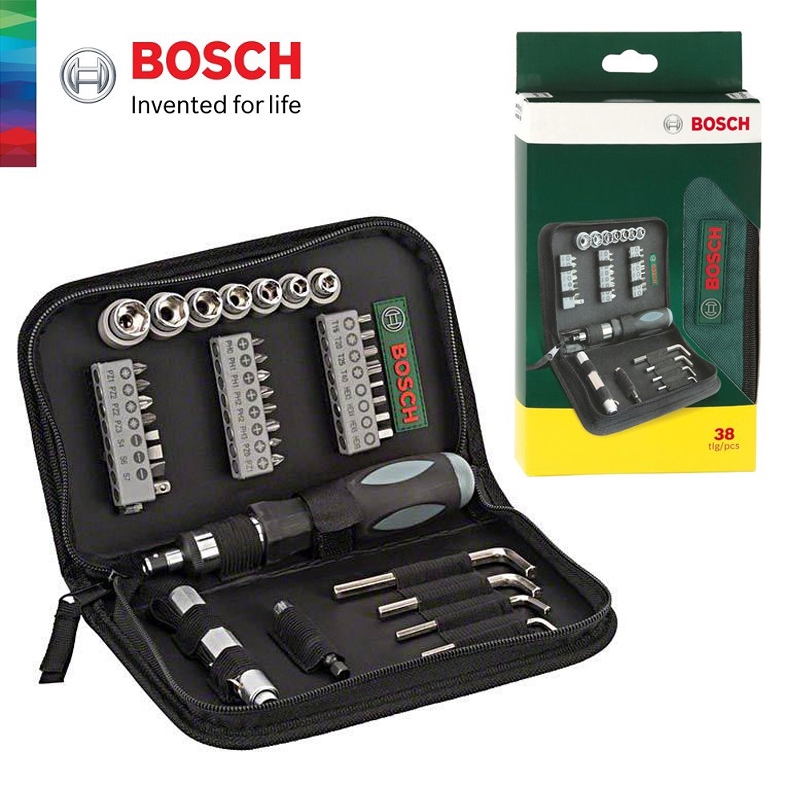 GMSHOP BOSCH 38pcs Screwdriver Bit Mixed & Socket Set (2607019506 ...