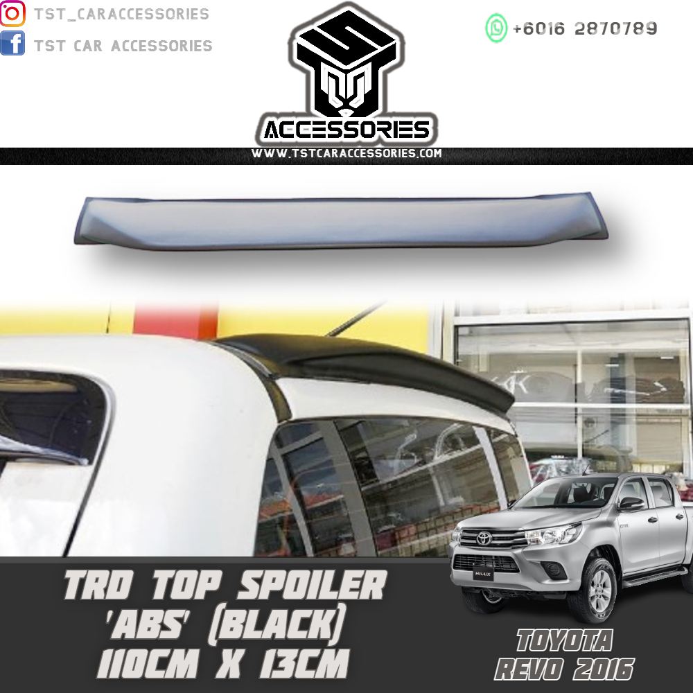 TOYOTA REVO TRD SPOILER 'ABS' (BLACK) '110cm x 13cm' | Shopee Malaysia