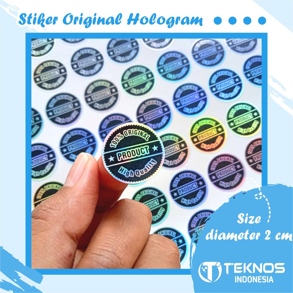 [50 PCS] ORIGINAL ROUND HOLOGRAM STICKERS | Shopee Malaysia