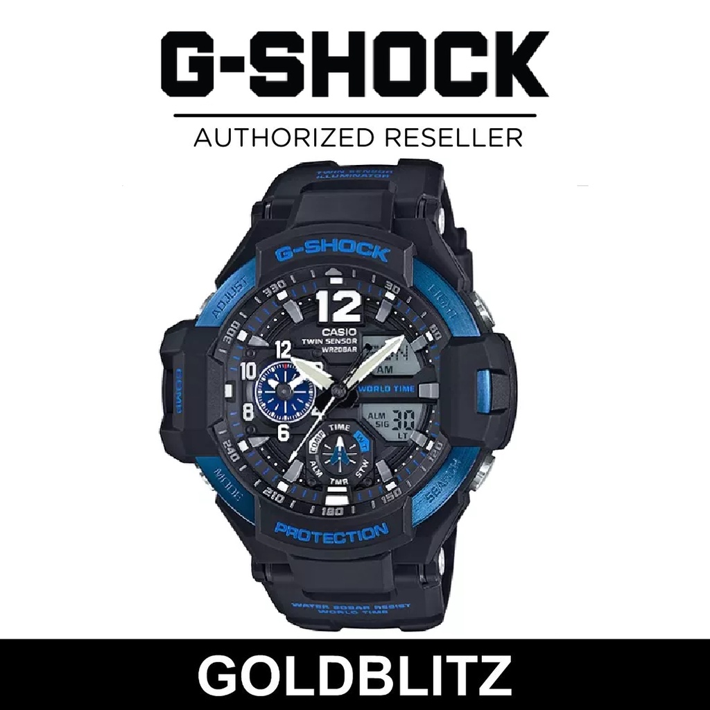 Casio G-Shock GA-1100 Gravity Master Twin Sensors GA1100 GA-1100-1A GA ...
