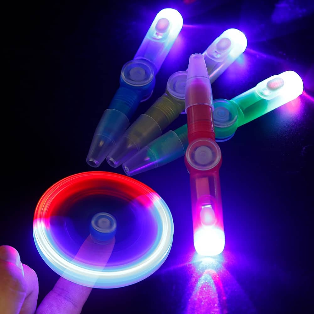 Multifunction LED Flash Pen /Relieve Stress Toys Hand Spinner Pen ...