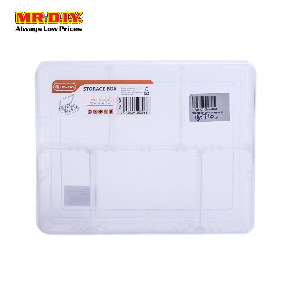 TACTIC 6 Compartment Storage Box | Shopee Malaysia