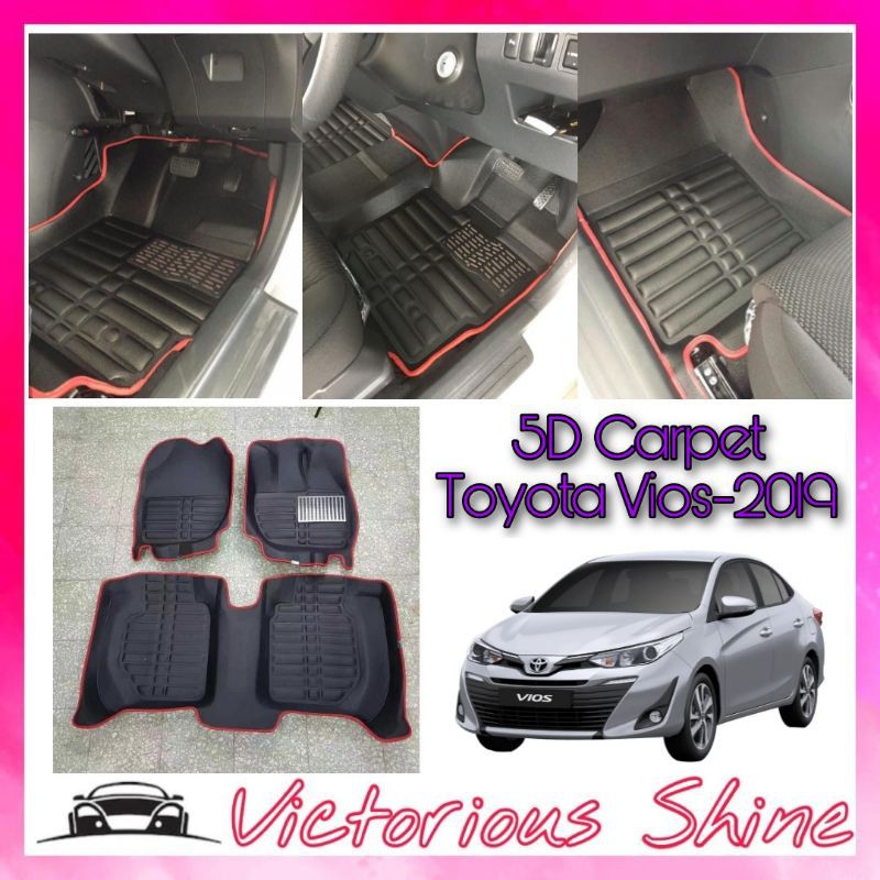 Toyota Vios 5D Car Carpet Customized fit Car Floor Mat | Shopee Malaysia