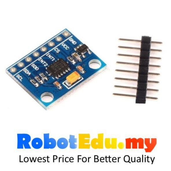 GY291 GY-291 ADXL345 3 Axis Accelerometer Gravity , Acceleration Sensor for Arduino | Shopee ...