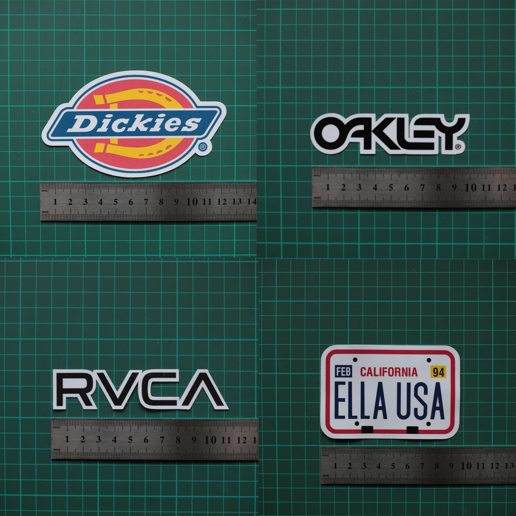 Sticker ( Dickies, Oakley, Rvca, Ella Usa ) | Shopee Malaysia