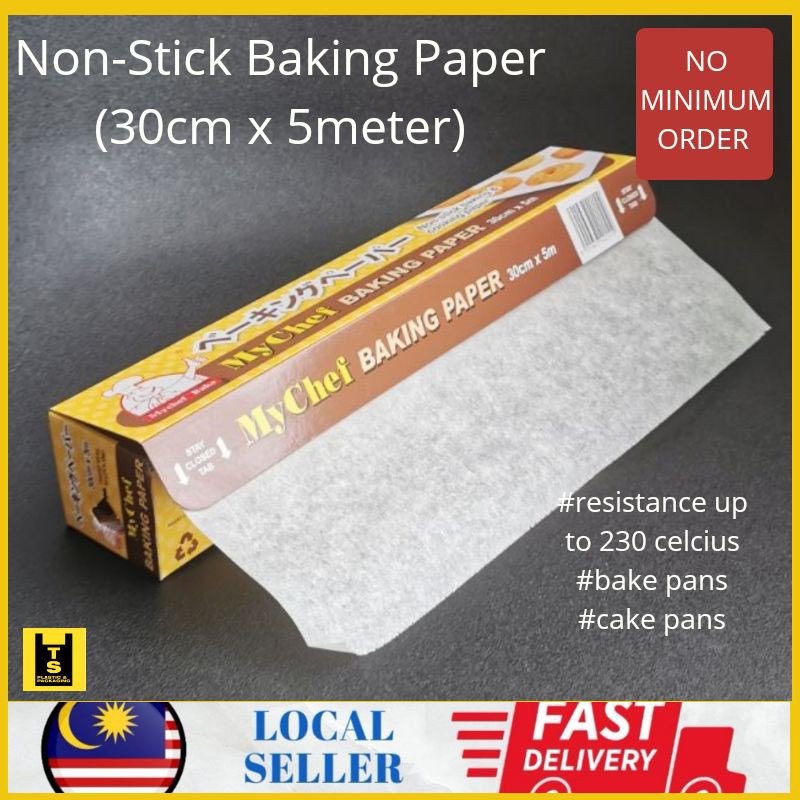 My Chef Baking Paper (30cm x 5m) Non-Stick & Cooking Paper | Shopee ...