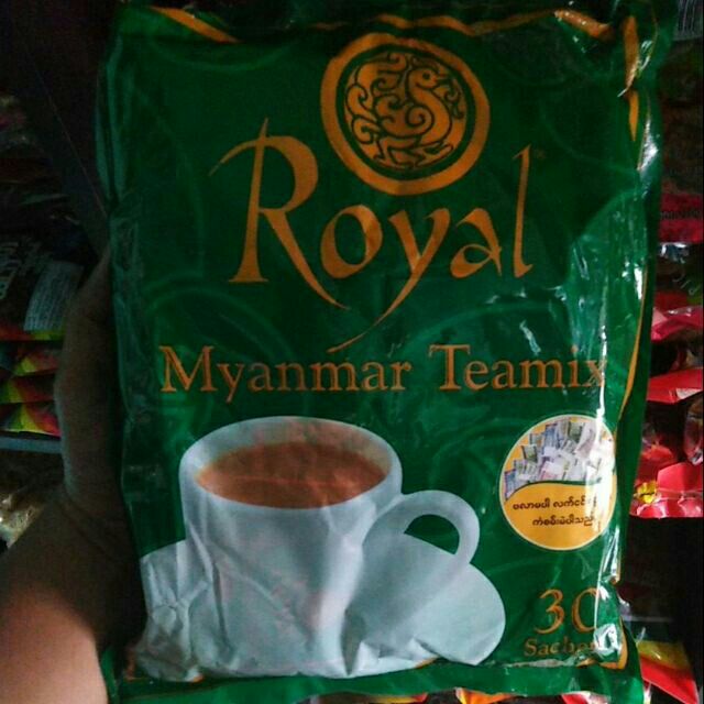 Royal Myanmar Teamix 3 in 1 Instant Tea Burmese Tea Mix 30 Packets ...
