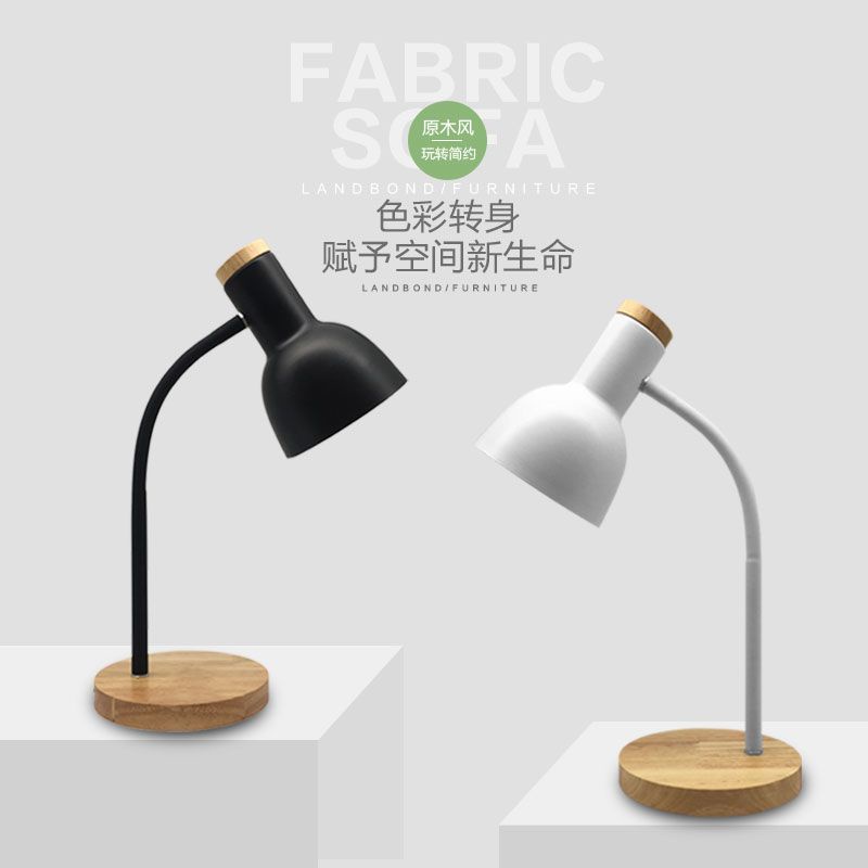 Nordic Wooden base adjustable Study Desk LED Lamp | Shopee Malaysia