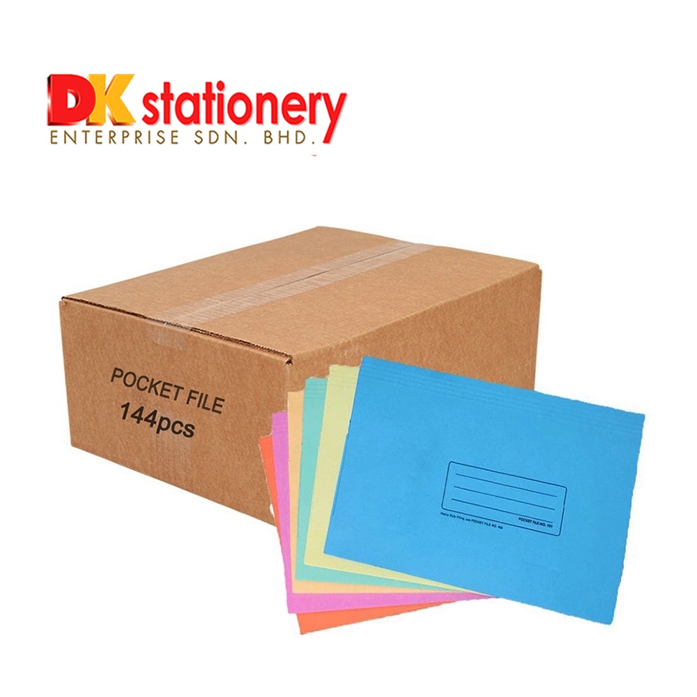Color Pocket File F4 Size I 144 Pcs / Box | Shopee Malaysia
