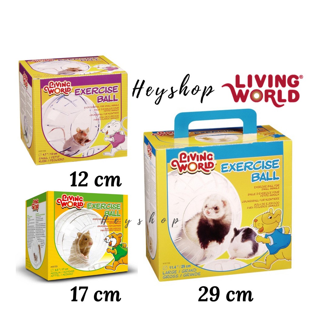 LIVING WORLD® Exercise Ball for Small Animals / Hamster / Hedgehog ...