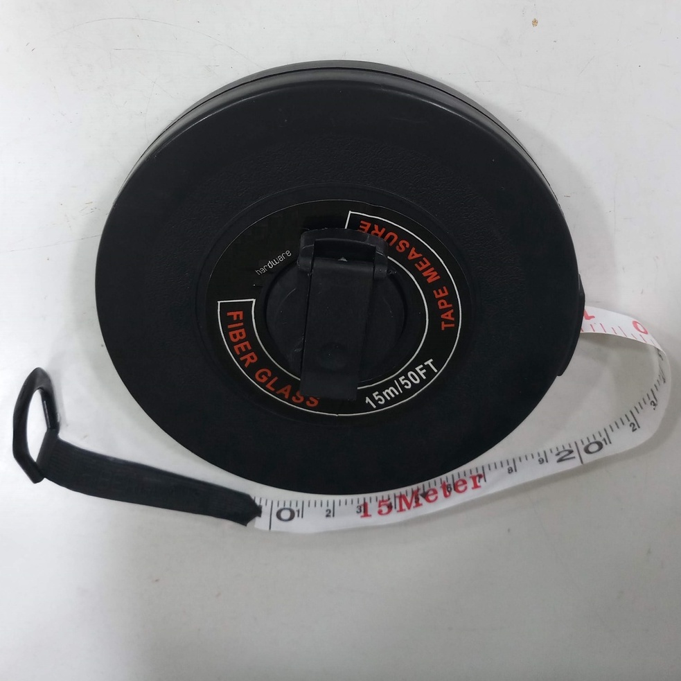 15m/50ft Measuring Tape Fiber Glass / Pita Ukur 15meter/50kaki / Retractable Measuring Tape 5m ...