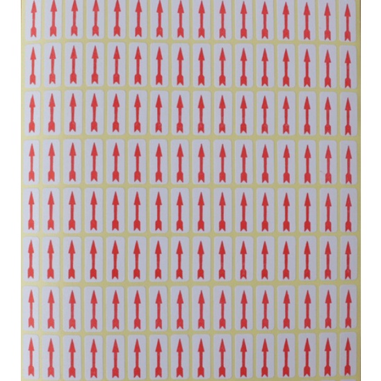 Red Arrow Sticker Mistake Defectives Marking for Pointing Rework Label ...