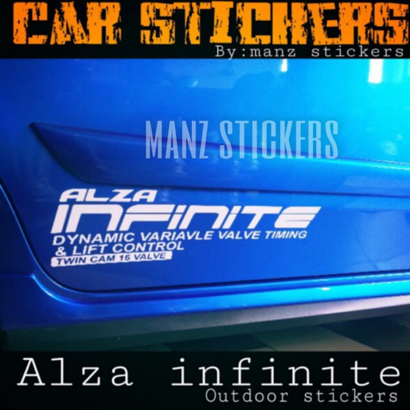 [24 HOURS SHIP] STIKER KERETA PERODUA DVVT ALZA INFINITE (LEFT & RIGHT ...