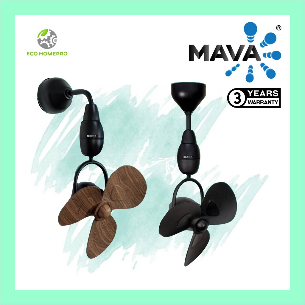 Mava TURBO 16" Inverter DC Ceiling Fan with Remote Control & 6 Speed ...