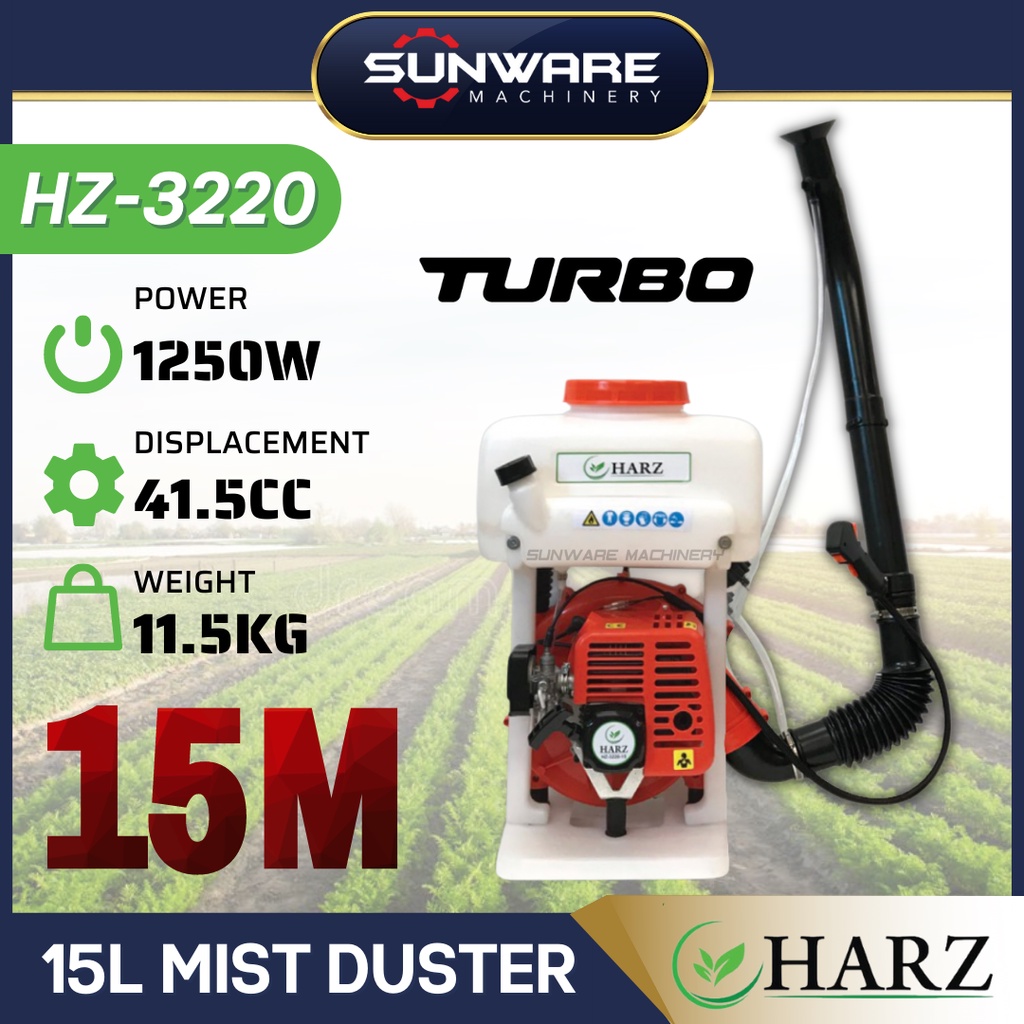HARZ HZ-3220 Mist Blower Mist Duster Turbo (Mesin Pam Racun) - HEAVY DUTY | Shopee Malaysia