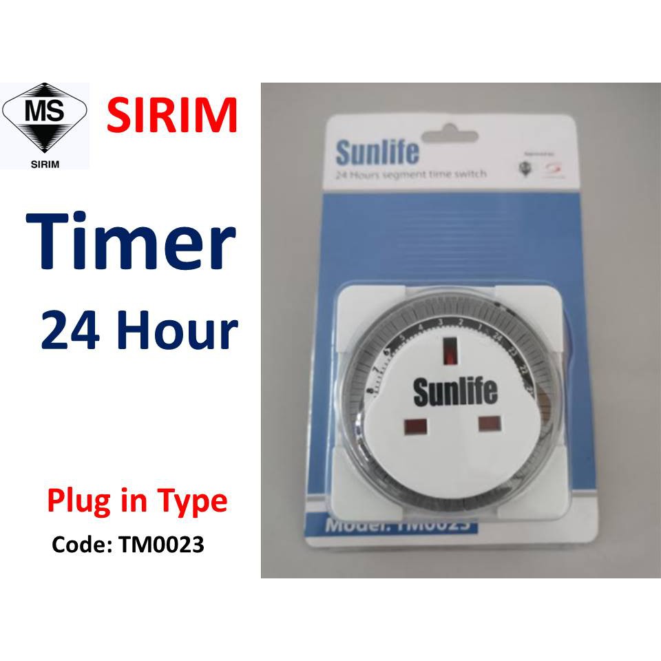 Hot Item【Special Promotion 】SUNLIFE 24 Hours DIGITAL 3PIN PLUG IN TIMER ...