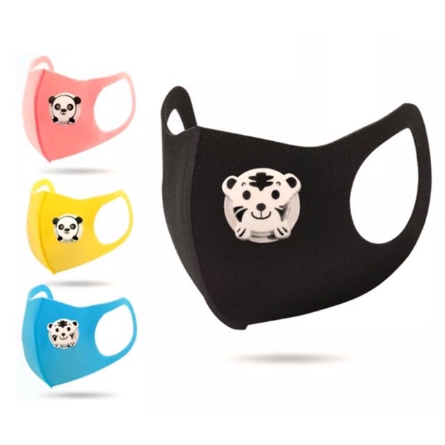 CL025 Kid’s Face Mask With Air Nozzle Washable | Shopee Malaysia