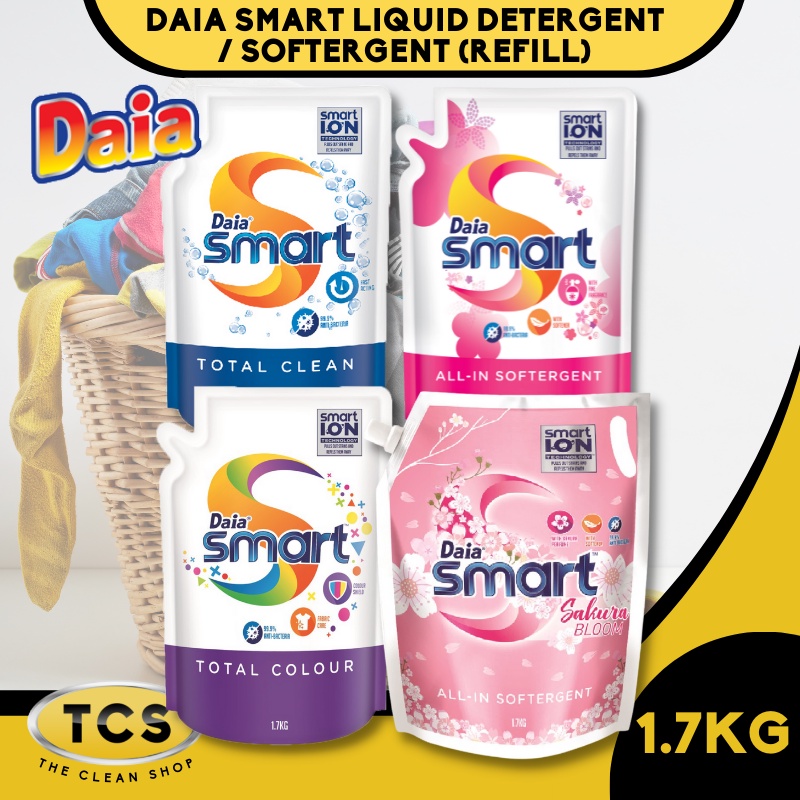 Daia Smart Laundry Liquid Detergent (Refill) 1.7kg | Shopee Malaysia