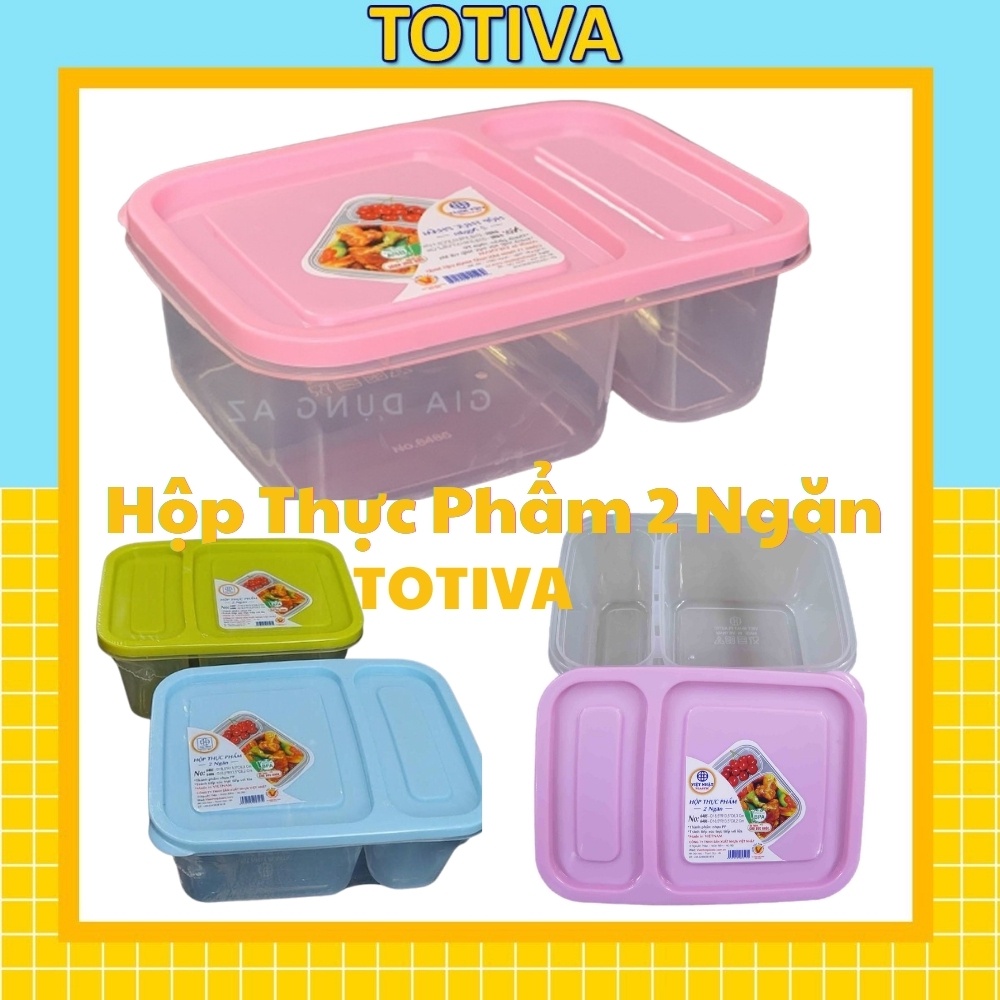 Totiva food storage box Plastic food storage box Convenient two ...