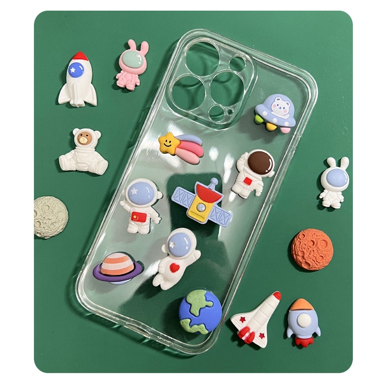 Moon Earth Jibitz Charm Planets Astronaut Jibits Croc Pin Cartoon ...