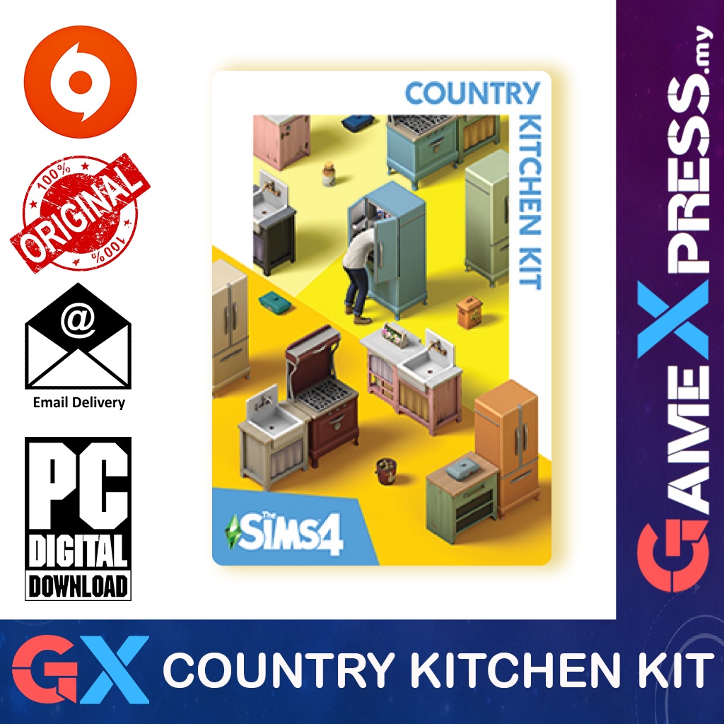 The Sims 4 Country Kitchen Kit Expansion PC / Mac Game Origin Platform ...
