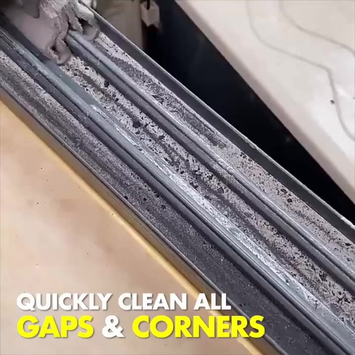 𝗡𝗢 𝗗𝗘𝗔𝗗 𝗔𝗡𝗚𝗟𝗘 》Sliding Door Track Window Groove Cleaning Brush Magic ...