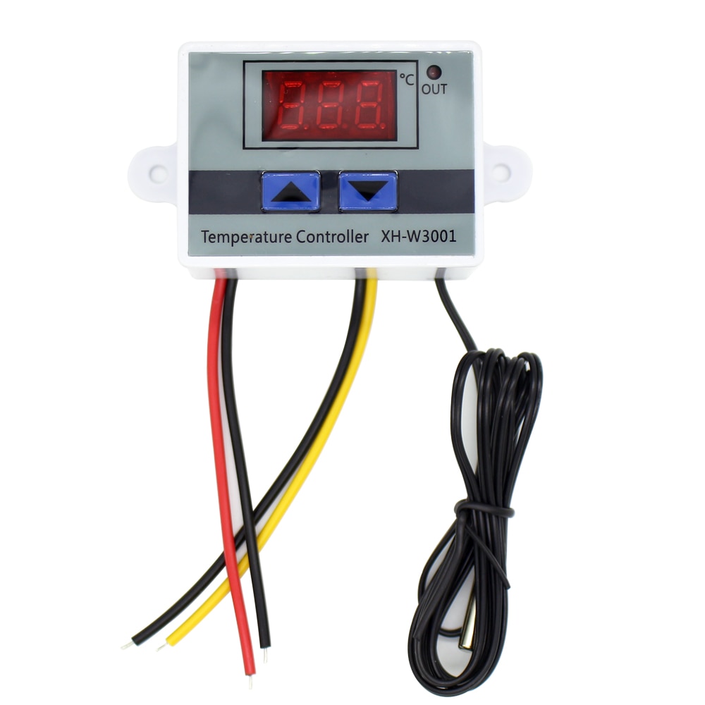 10A 12V 24V 220VAC Digital LED Temperature Controller XH-W3001 For ...