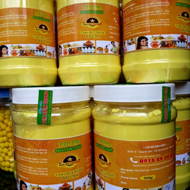 Bao AN Turmeric Starch 500G Box Has Enough Food Safety And Hygiene ...