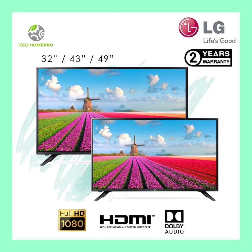 LG 32" / 43" / 49" LED 32LJ500D / 43LJ500T / 49LJ510T FULL HD TV with 32 / 43 / 49 Inch Screen ...