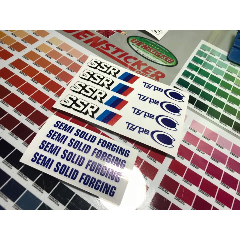 Sticker rim SSR TYPE C copy | Shopee Malaysia